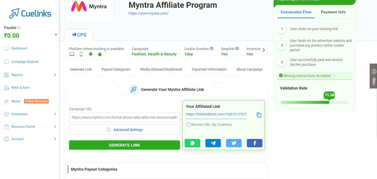 Create Affiliate Links with Cuelinks: A Step-by-Step Guide