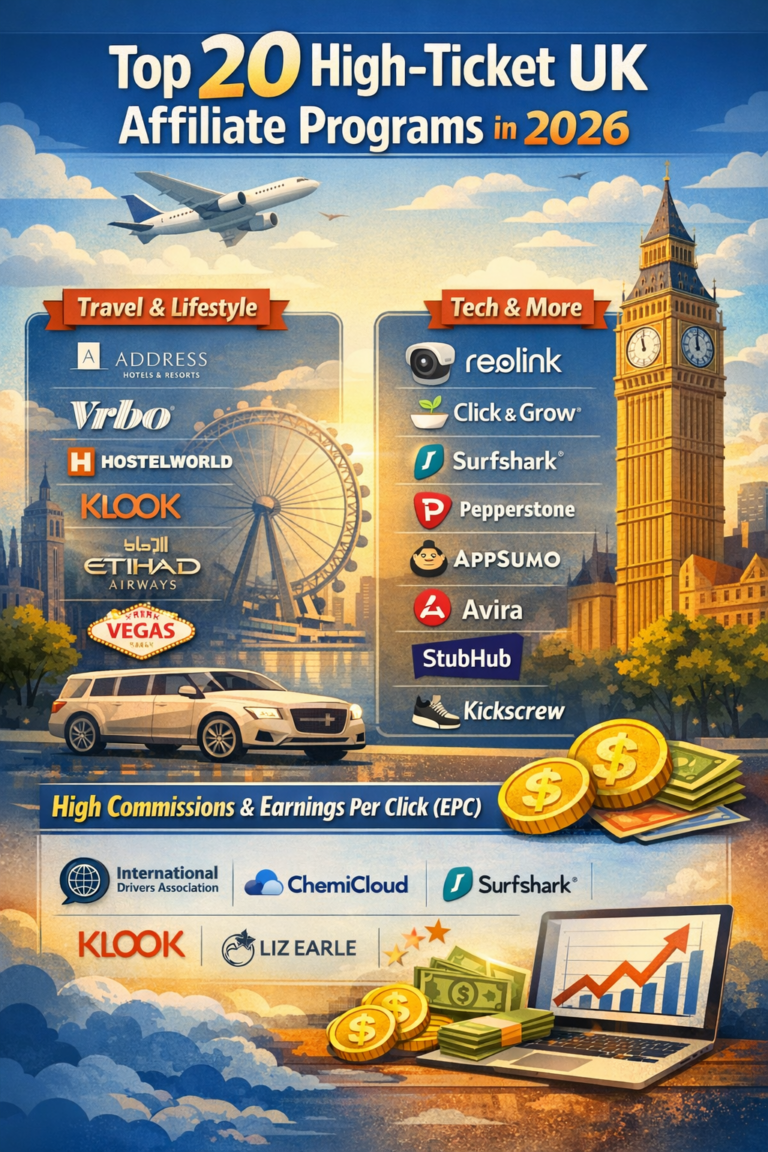 Top 20 High-Ticket UK Affiliate Programs in 2026